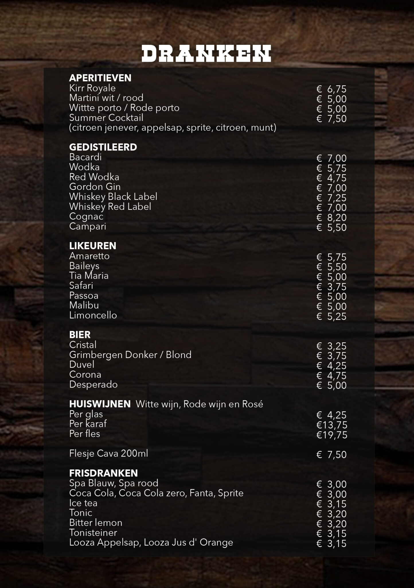 Menu - www.mister-ribs.com