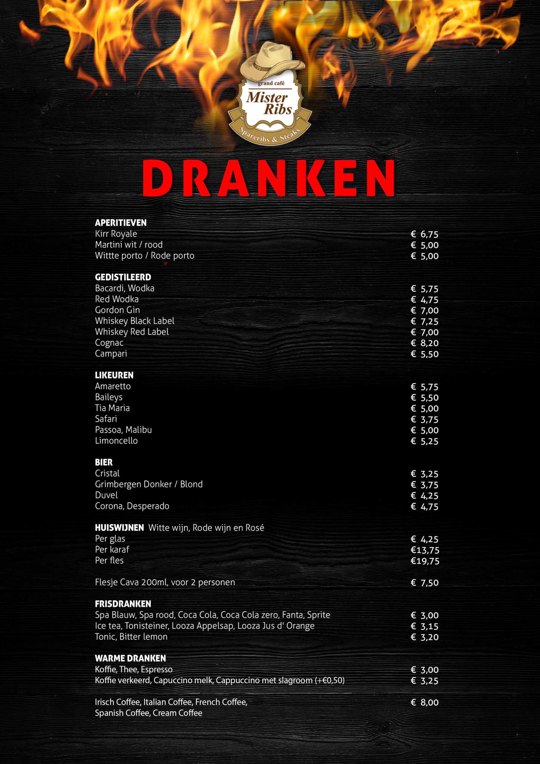 Menu - www.mister-ribs.com