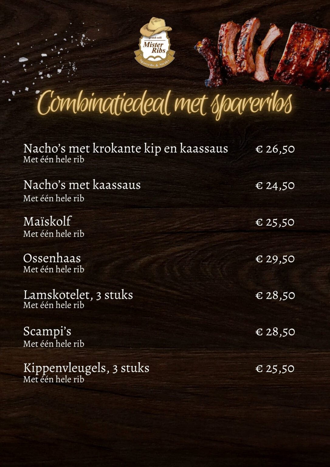 Menu - www.mister-ribs.com
